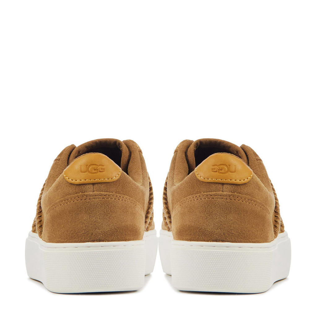 UGG Dinale suède sneakers cognac | wehkamp