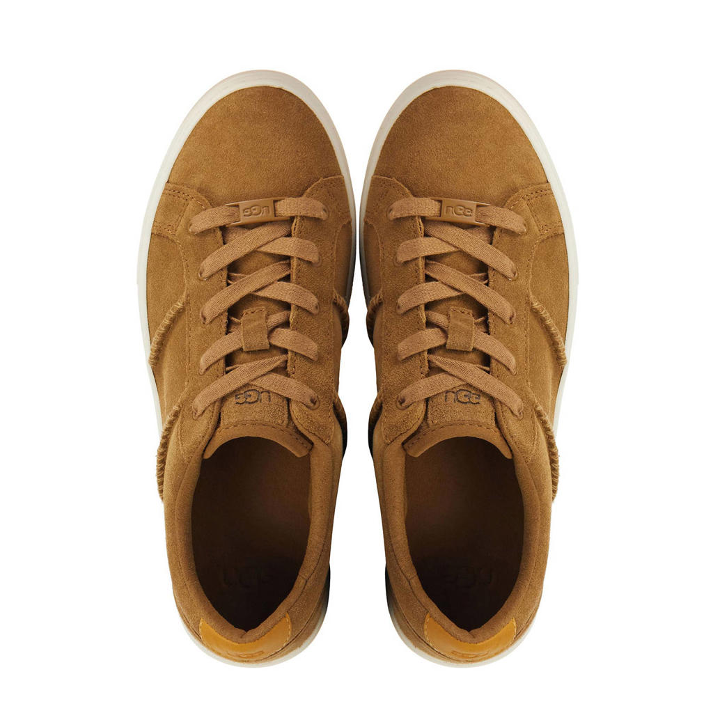 UGG Dinale suède sneakers cognac | wehkamp