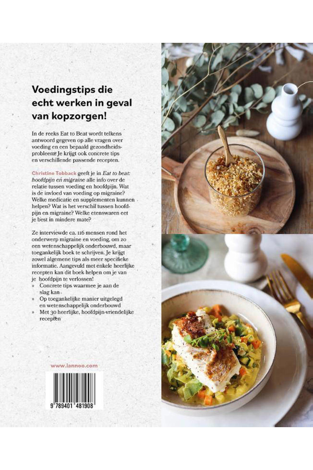 Christine Tobback Eat to beat: hoofdpijn en migraine | wehkamp