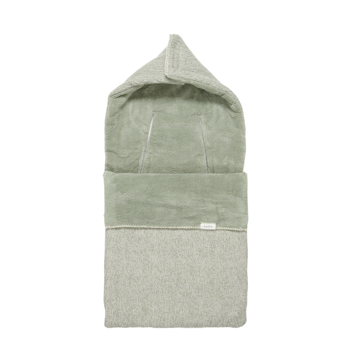 Koeka Vigo voetenzak teddy shadow green/leaf | wehkamp