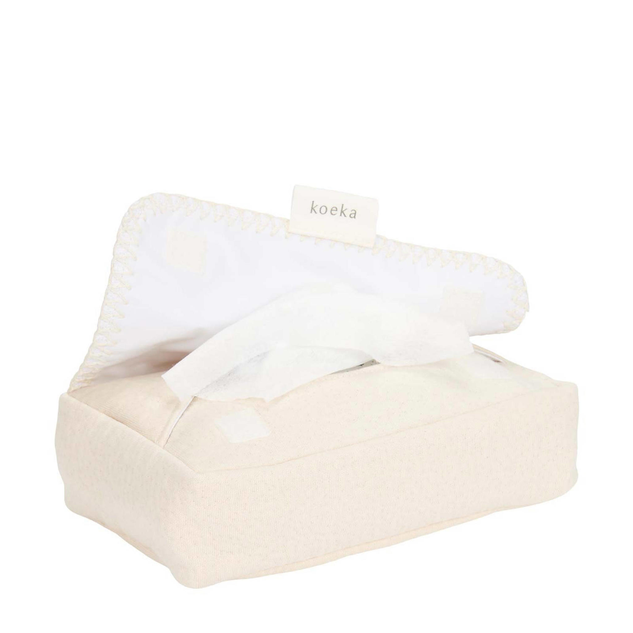 Koeka Runa babydoekjes box warm white | wehkamp
