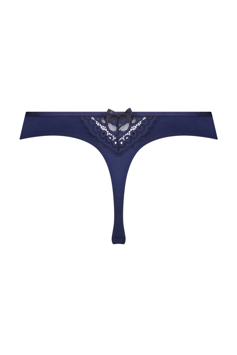 Hunkemöller string Cardi donkerblauw | wehkamp