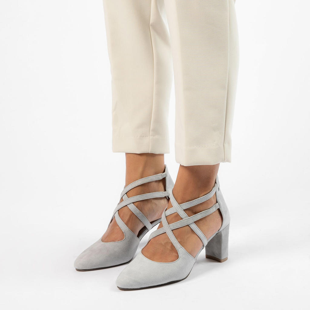 No Stress suède pumps lichtblauw | wehkamp