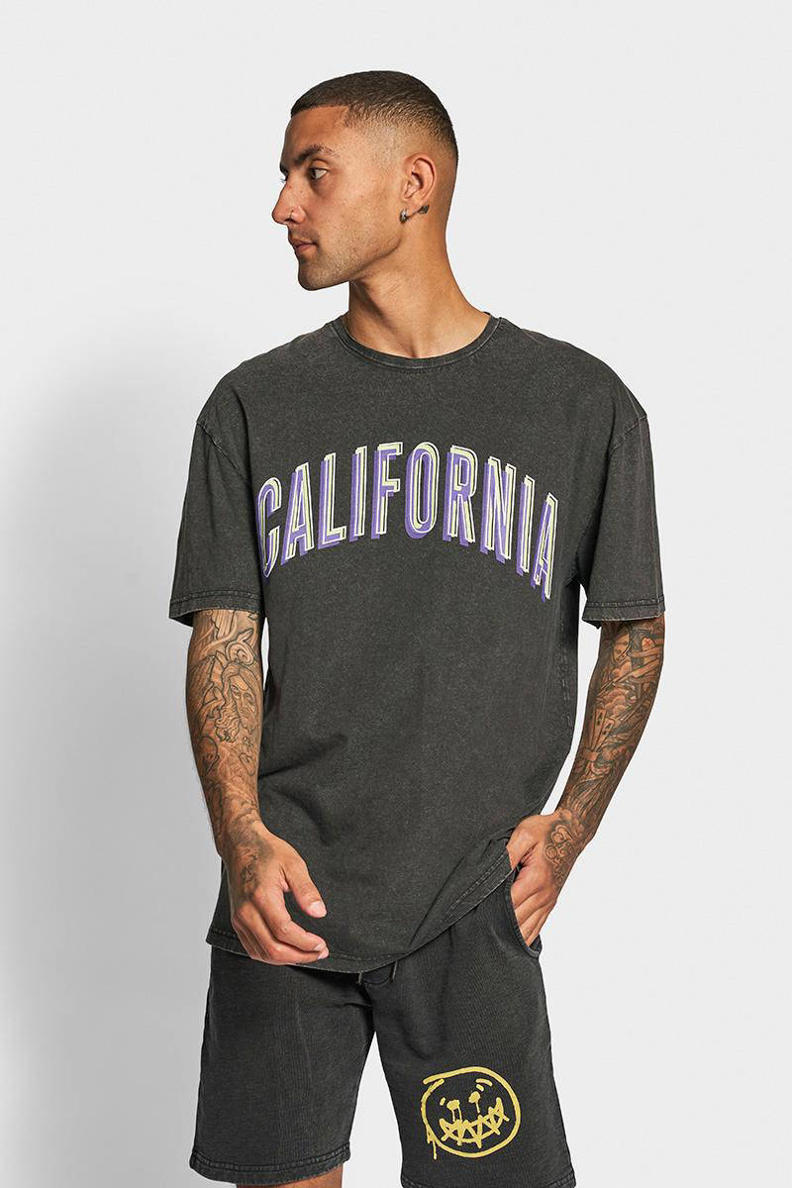 Redefined Rebel T-shirt RRPeyton met tekst black | wehkamp