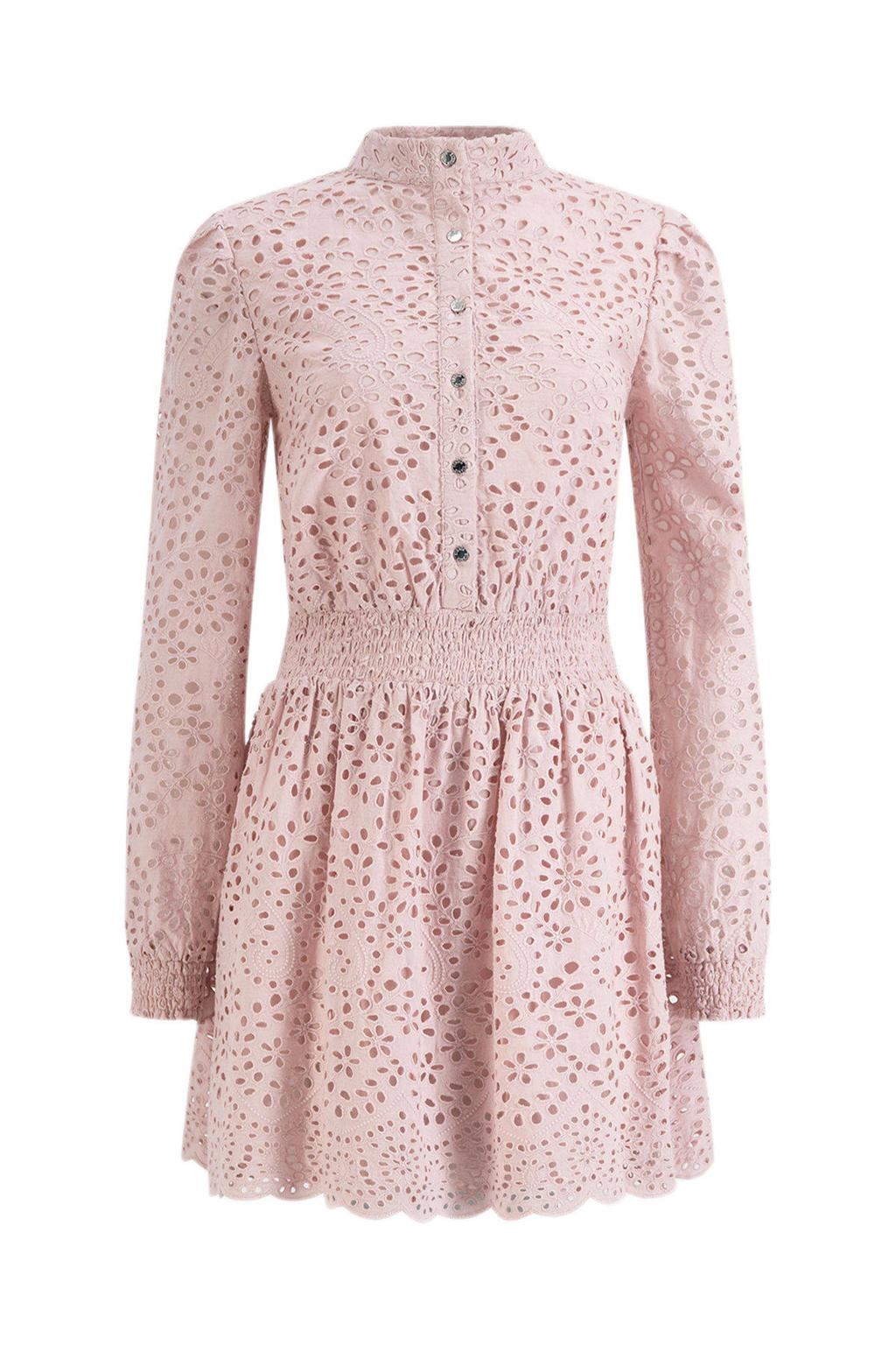 NIKKIE jurk Rebecy met open detail roze | wehkamp