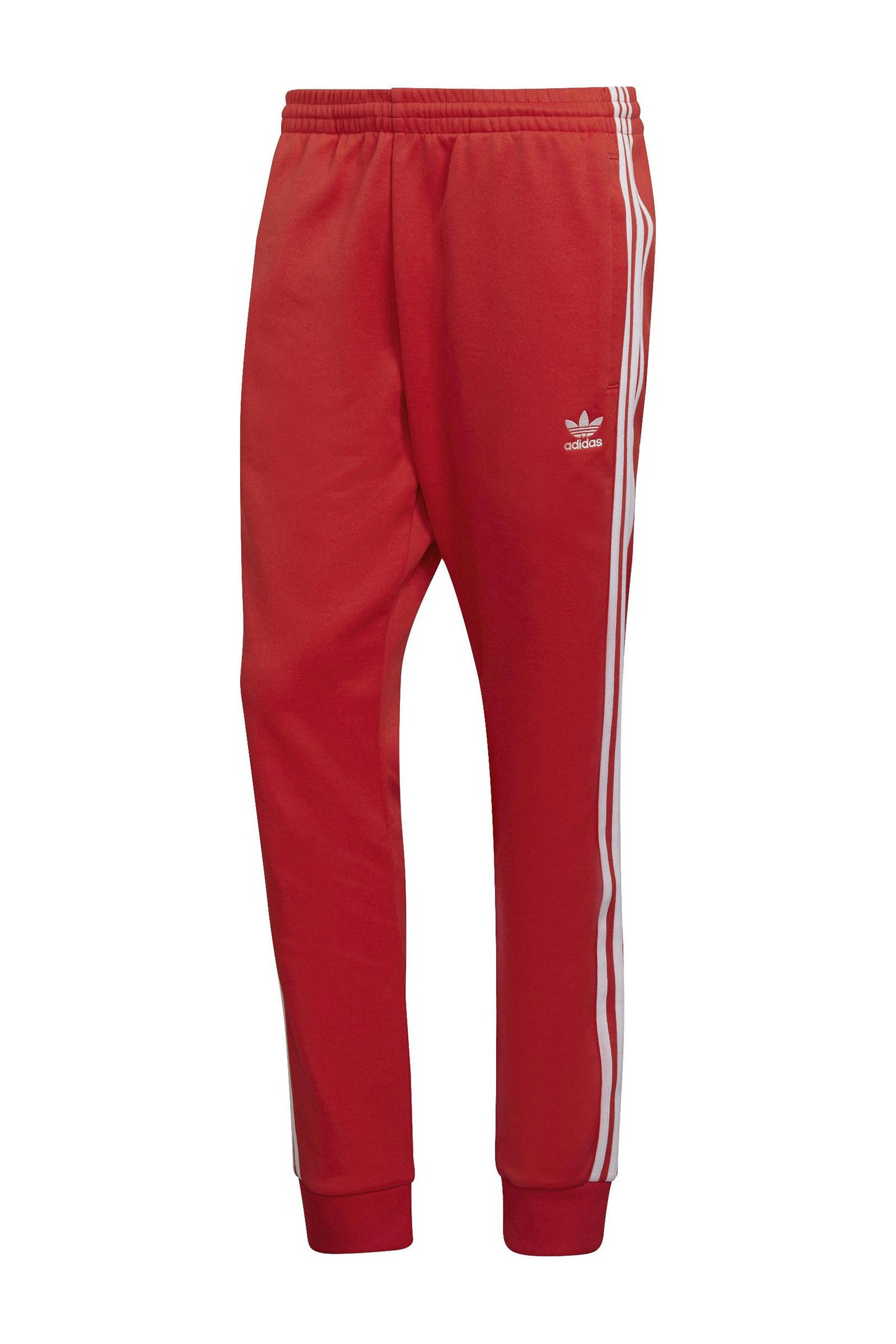 adidas Originals Superstar Adicolor trainingsbroek rood | wehkamp
