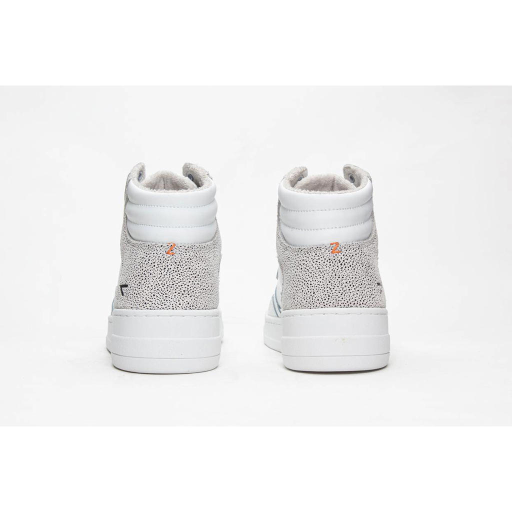HUB Grip hoge leren sneakers wit/beige | wehkamp
