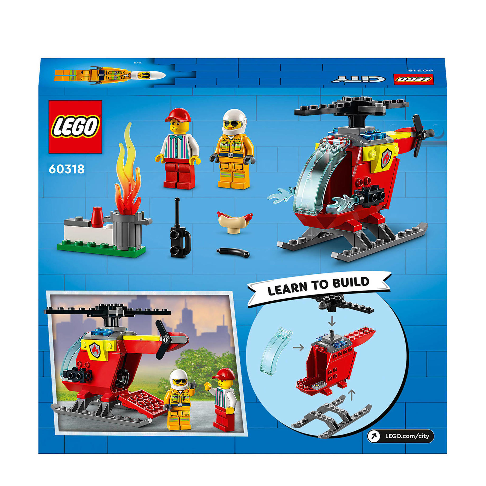 LEGO City Brandweerhelikopter 60318 | wehkamp