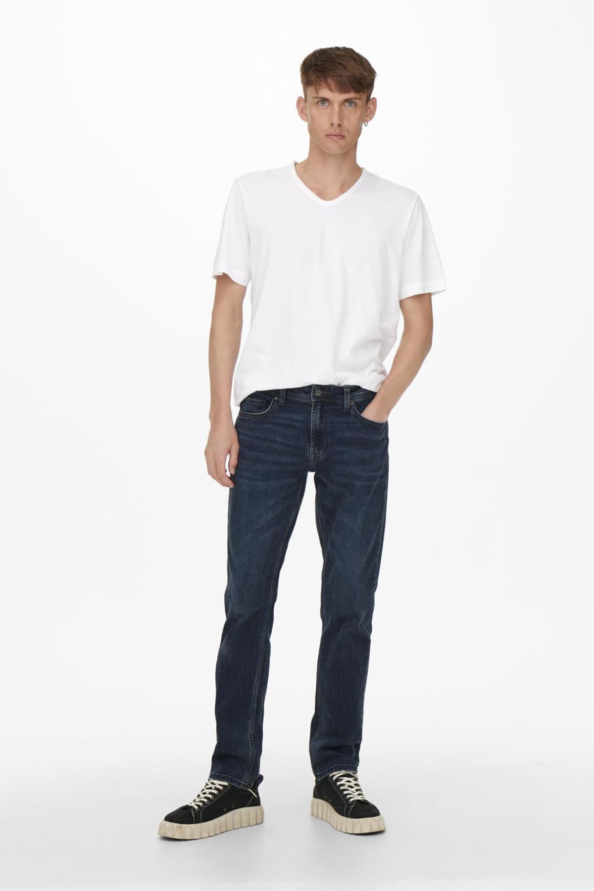 ONLY & SONS regular fit jeans ONSWEFT blue denim 1887 | wehkamp