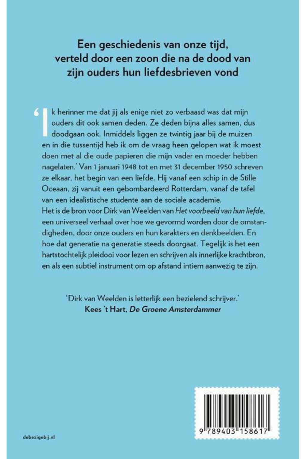 Dirk Van Weelden Het Voorbeeld Van Hun Liefde Wehkamp