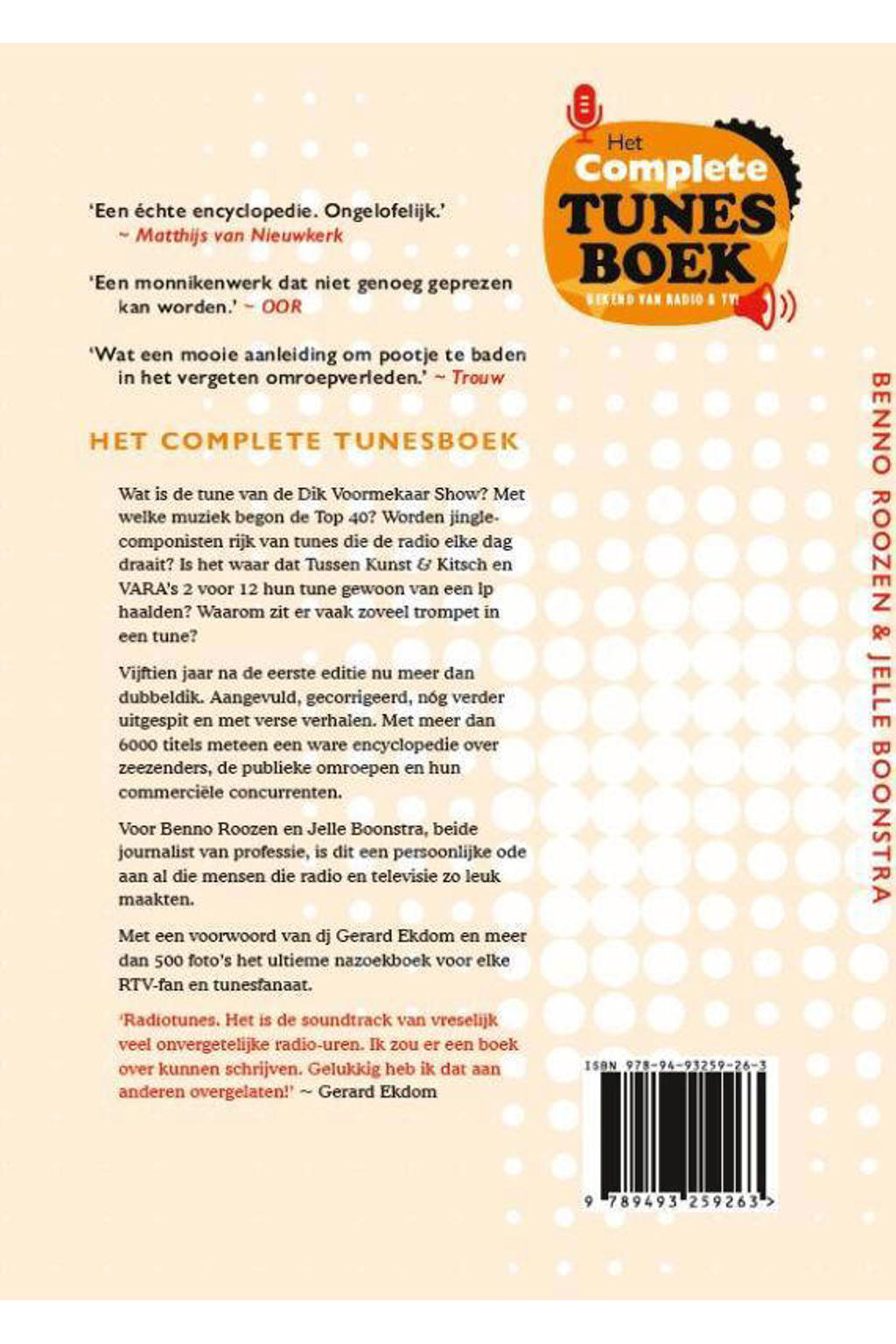 Jelle Boonstra en Benno Roozen Het complete Tunesboek bekend van radio ...