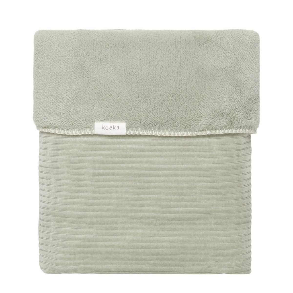 Koeka Vik baby ledikantdeken teddy 100x150cm shadow green | wehkamp