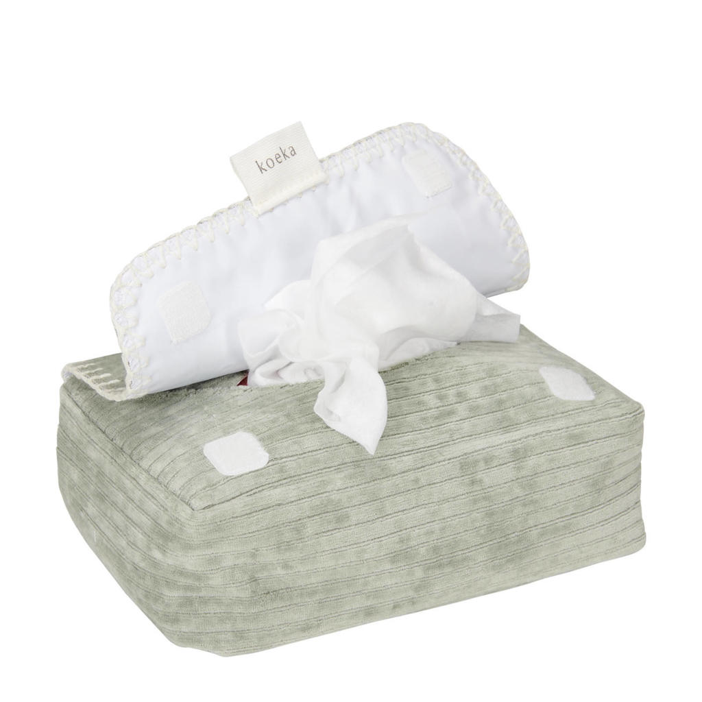 Koeka Vik babydoekjesbox shadow green | wehkamp