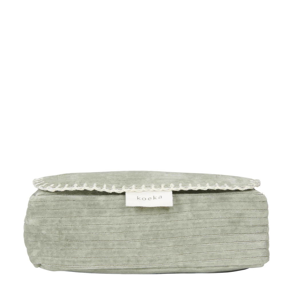 Koeka Vik babydoekjesbox shadow green | wehkamp