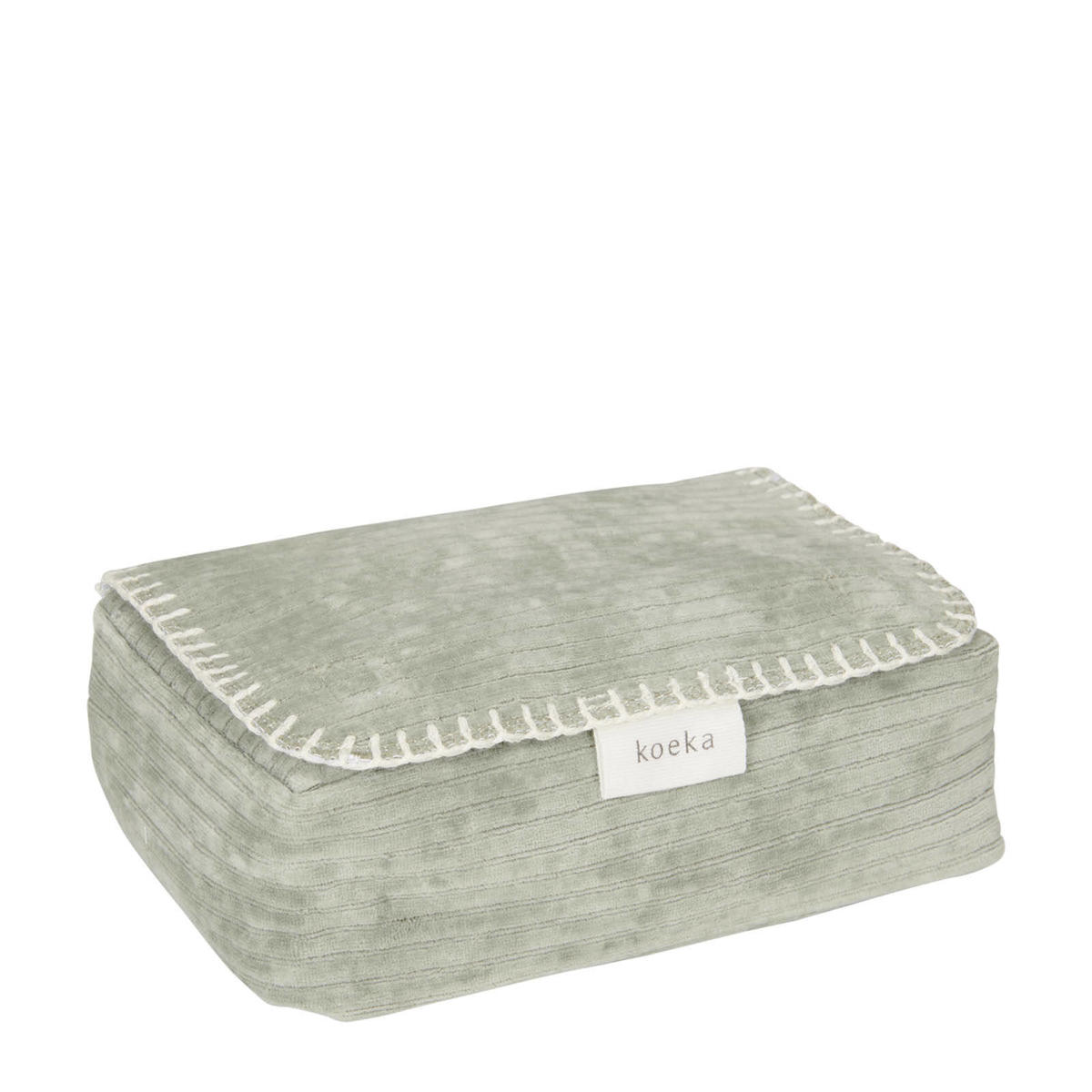 Koeka Vik babydoekjesbox shadow green | wehkamp