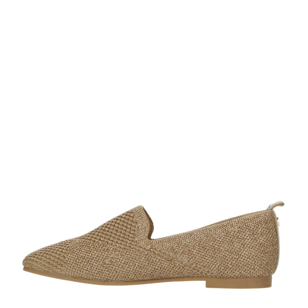 La Strada knitted loafers zand/goud | wehkamp