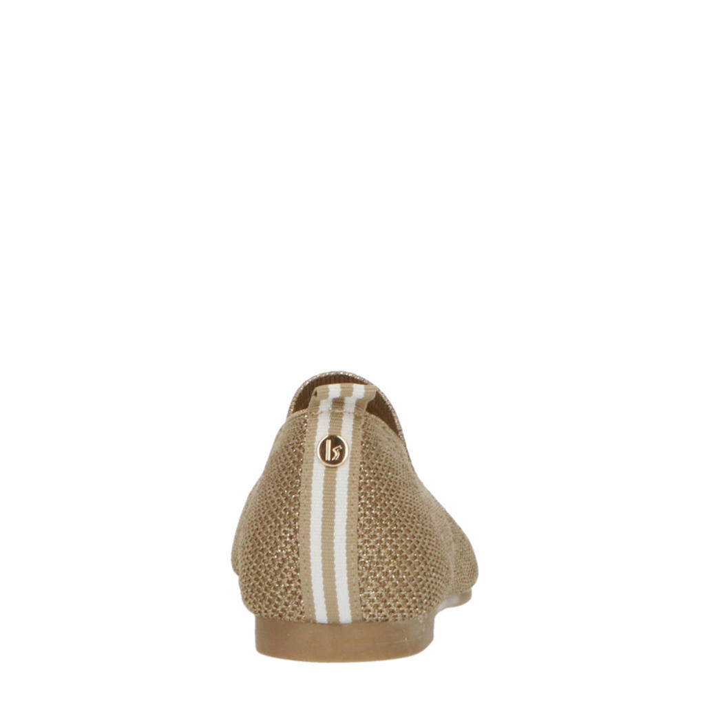La Strada knitted loafers zand/goud | wehkamp