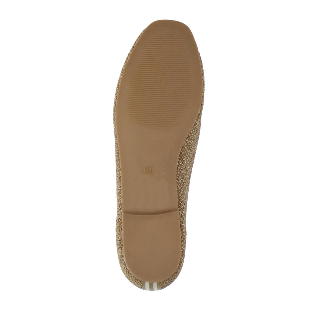 La Strada knitted loafers zand/goud | wehkamp