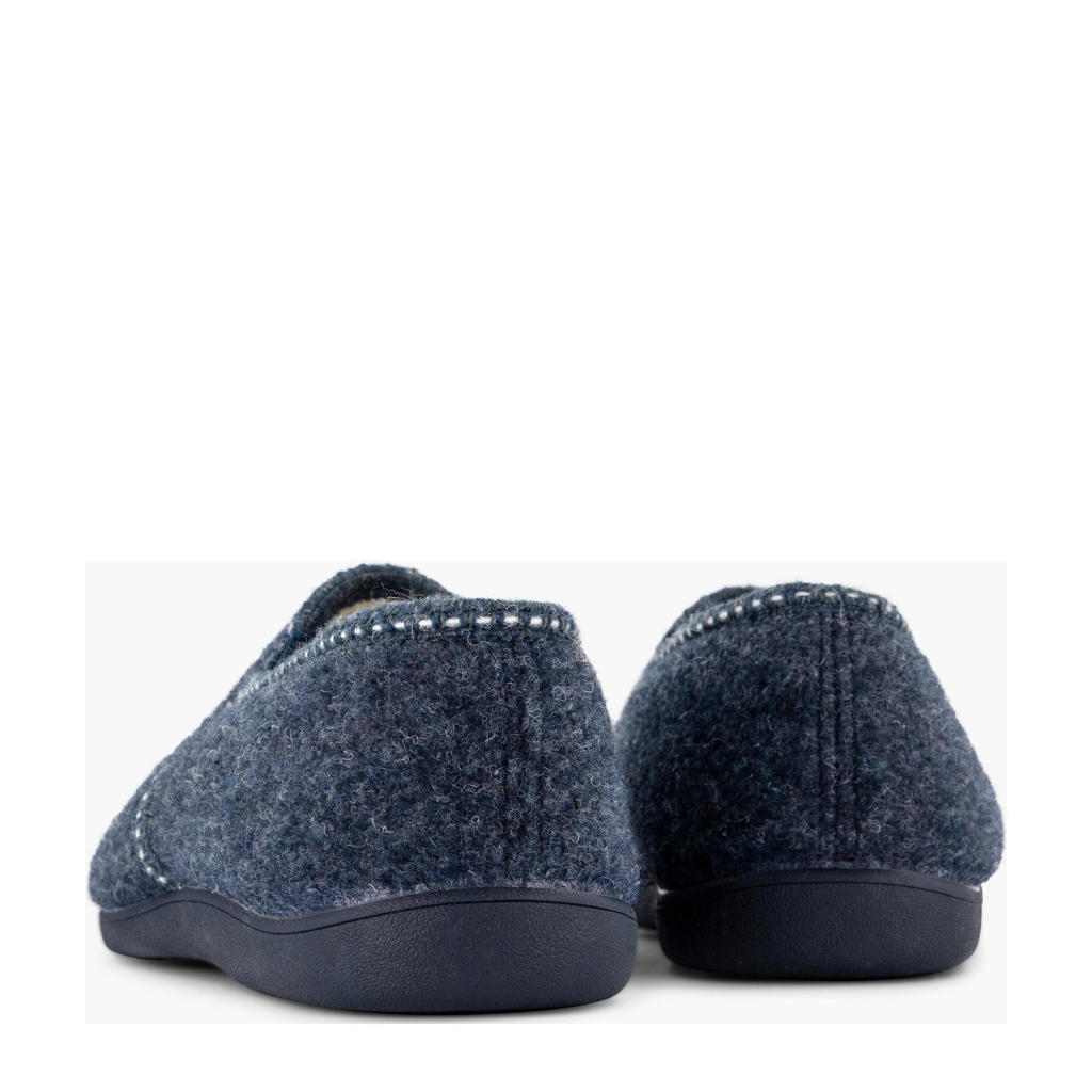 Casa mia pantoffels donkerblauw | wehkamp