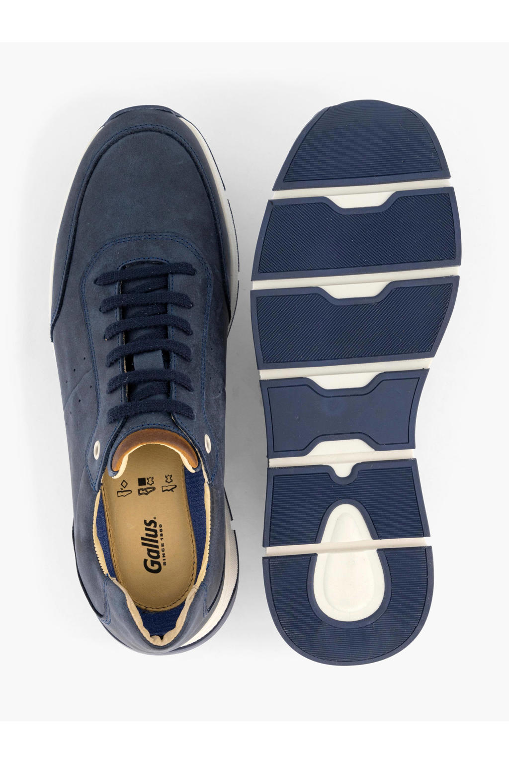 Gallus leren sneakers blauw kopen? | Morgen in huis | wehkamp