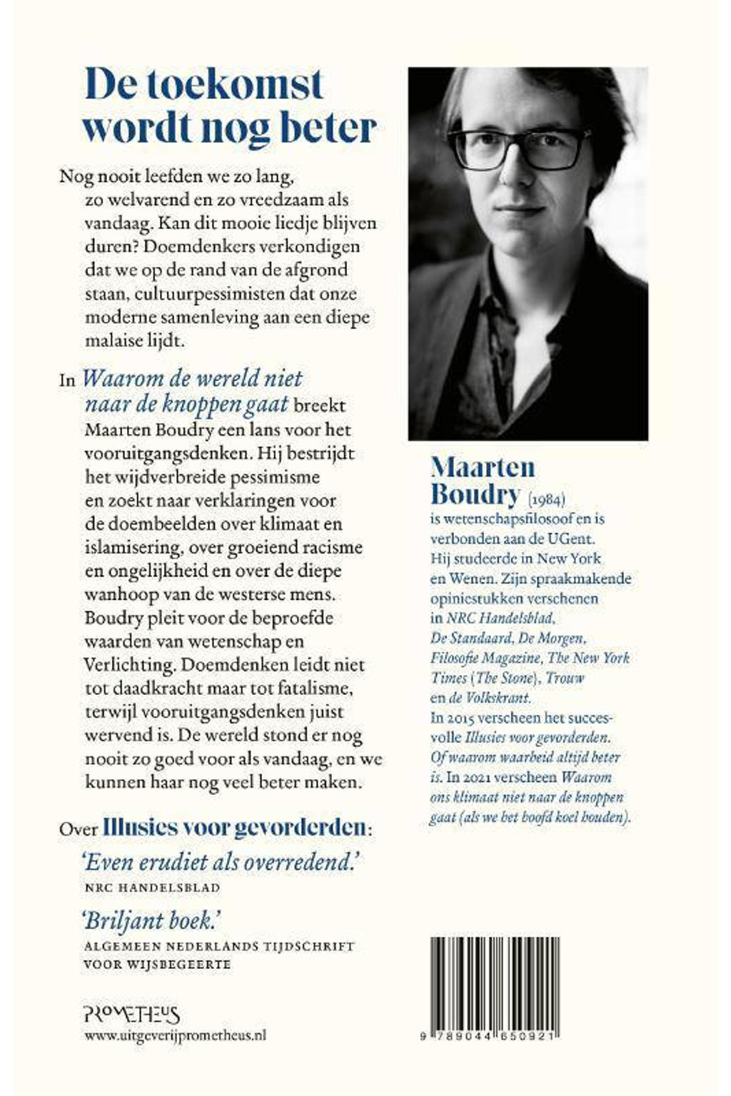 Maarten Boudry Waarom de wereld niet naar de knoppen gaat | wehkamp