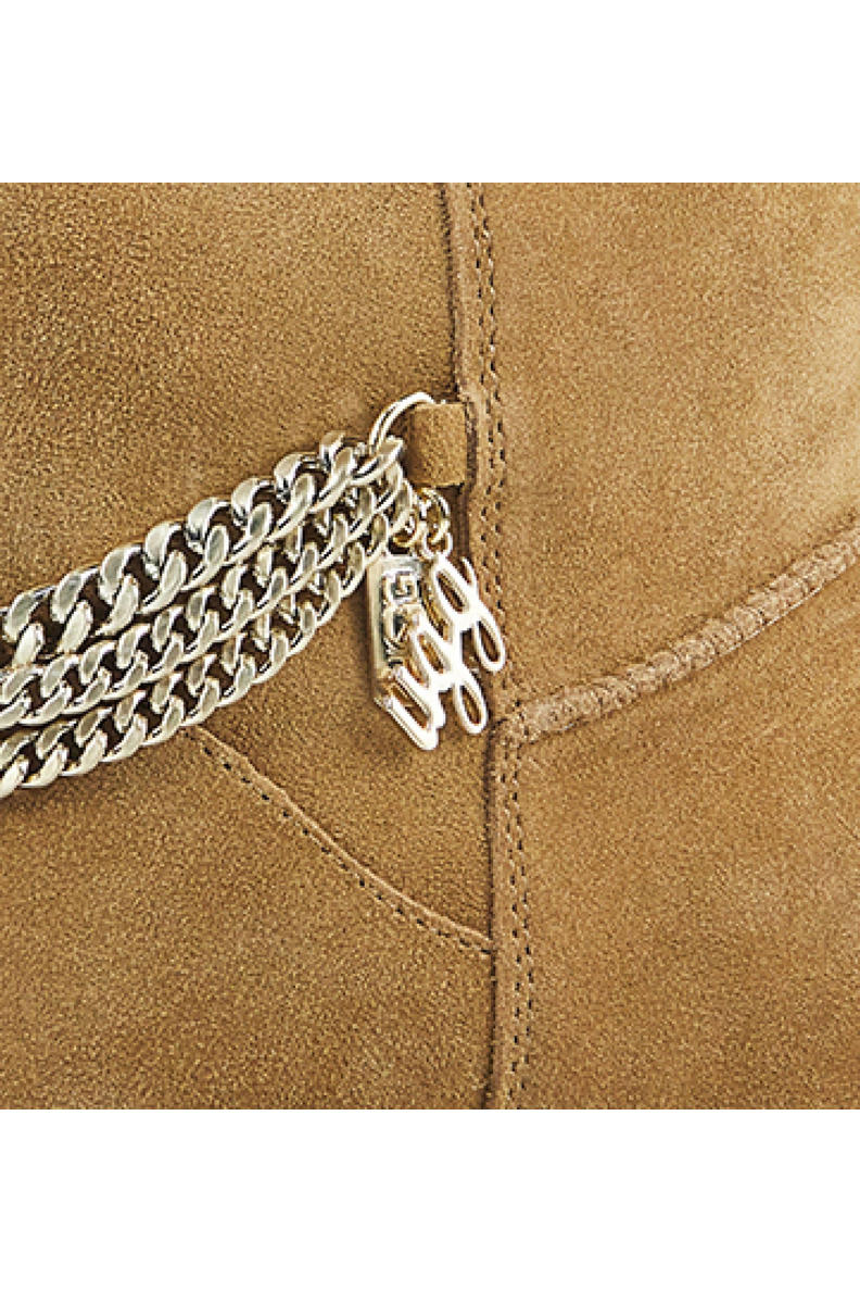 UGG Classic Mini Chains suède enkelboots bruin | wehkamp