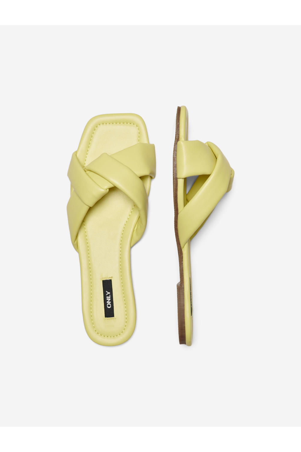 ONLY ONLMILLIE-1 slippers geel | wehkamp