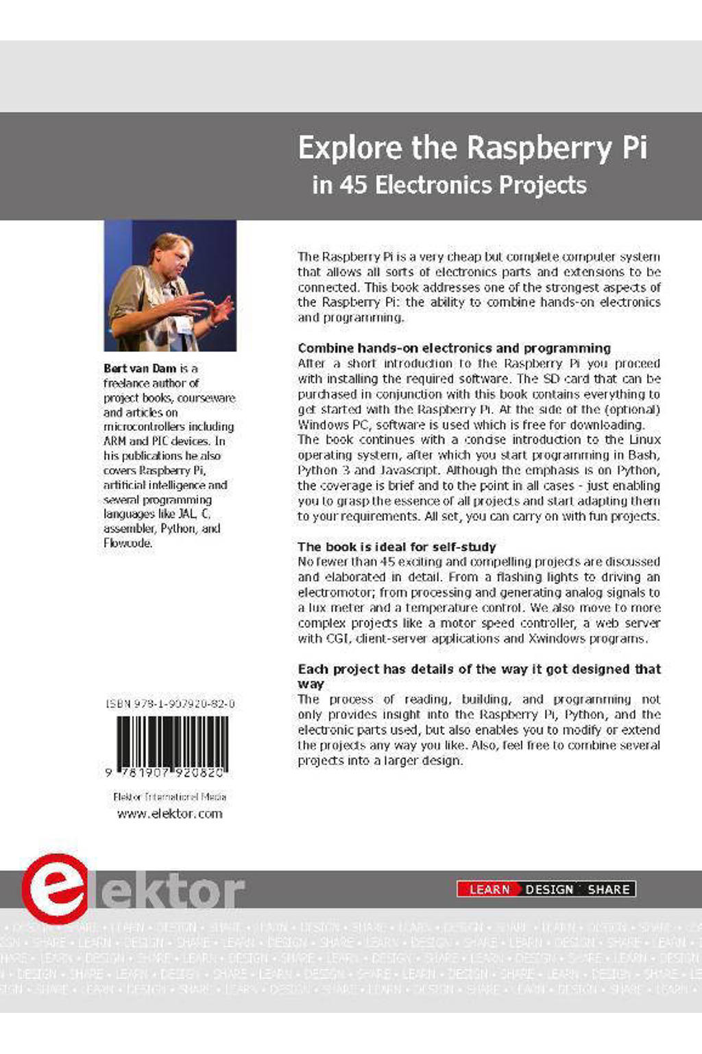 Bert Van Dam Explore the Raspberry Pi in 45 Electronics Projects | wehkamp