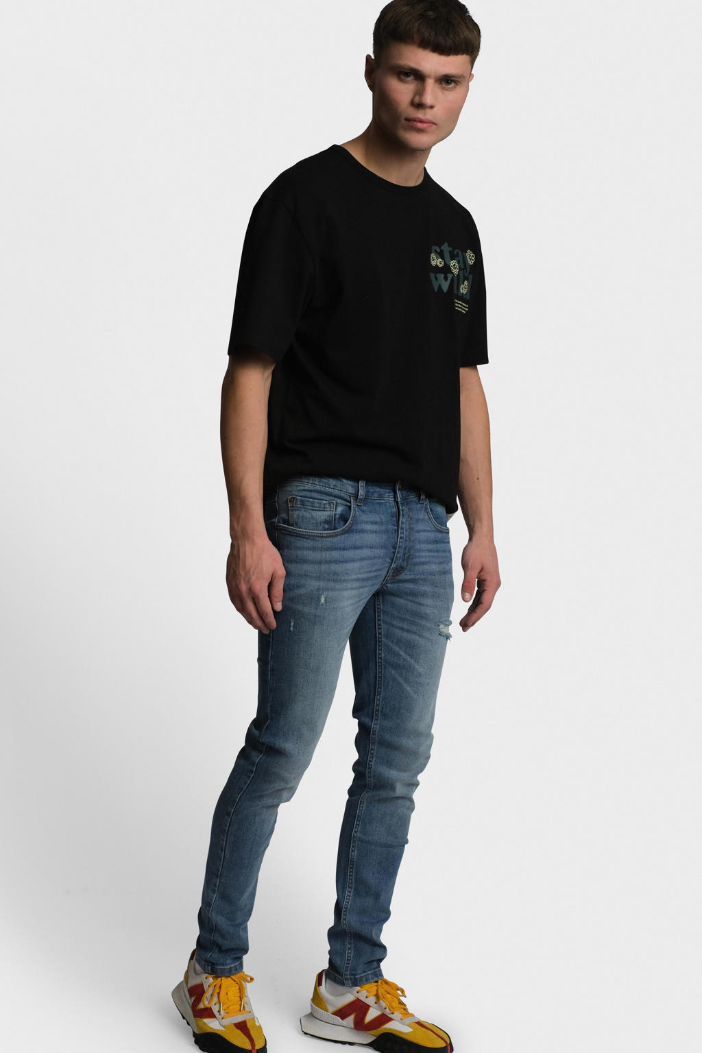 Redefined Rebel slim fit jeans RRStockholm Destroy calabria coast | wehkamp
