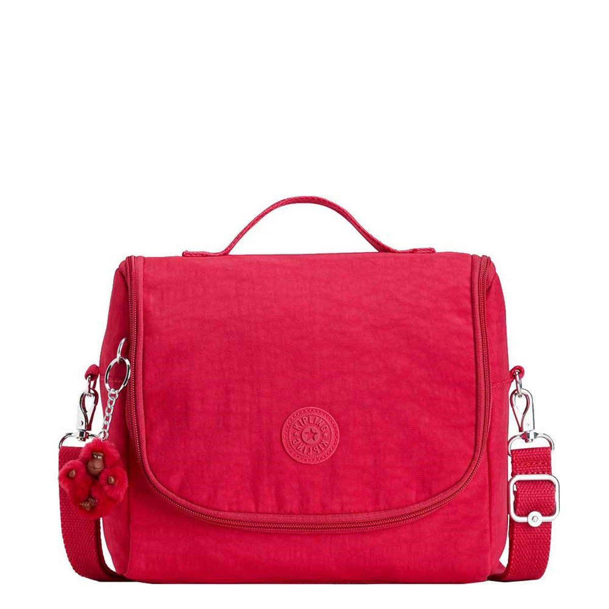 Kipling schoudertas New Kichirou fuchsia | wehkamp