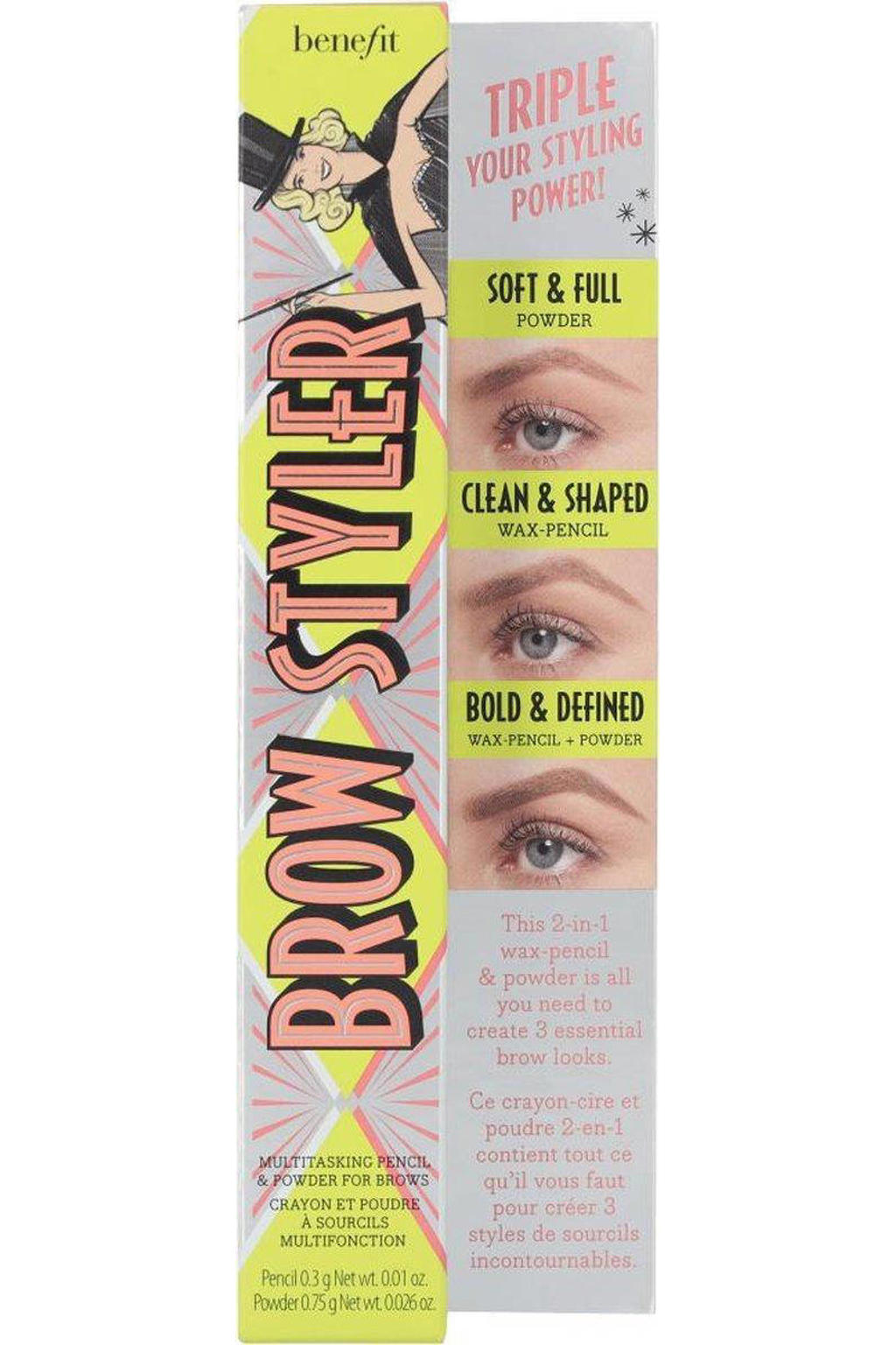 Benefit Brow Styler Multitasking Pencil & Powder - Warm Golden Blonde ...
