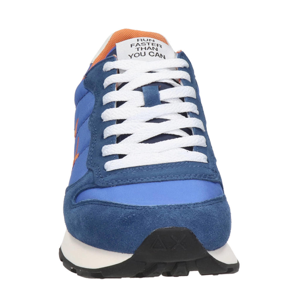 SUN68 Tom Solid suède sneakers blauw | wehkamp