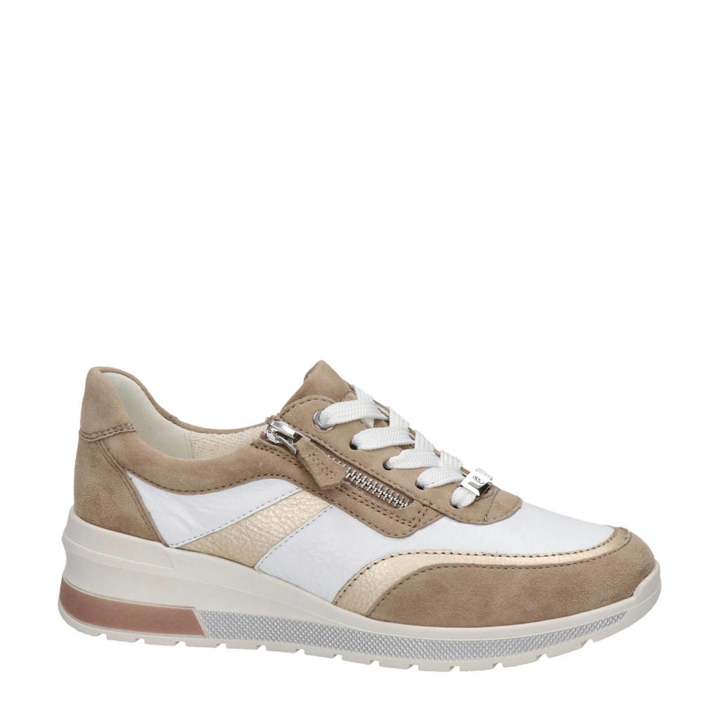 Ara Neapel-Tron leren sneakers wit/beige | wehkamp