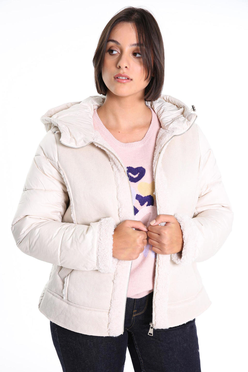 Cassis gewatteerde jas beige kopen? | Morgen in huis | wehkamp