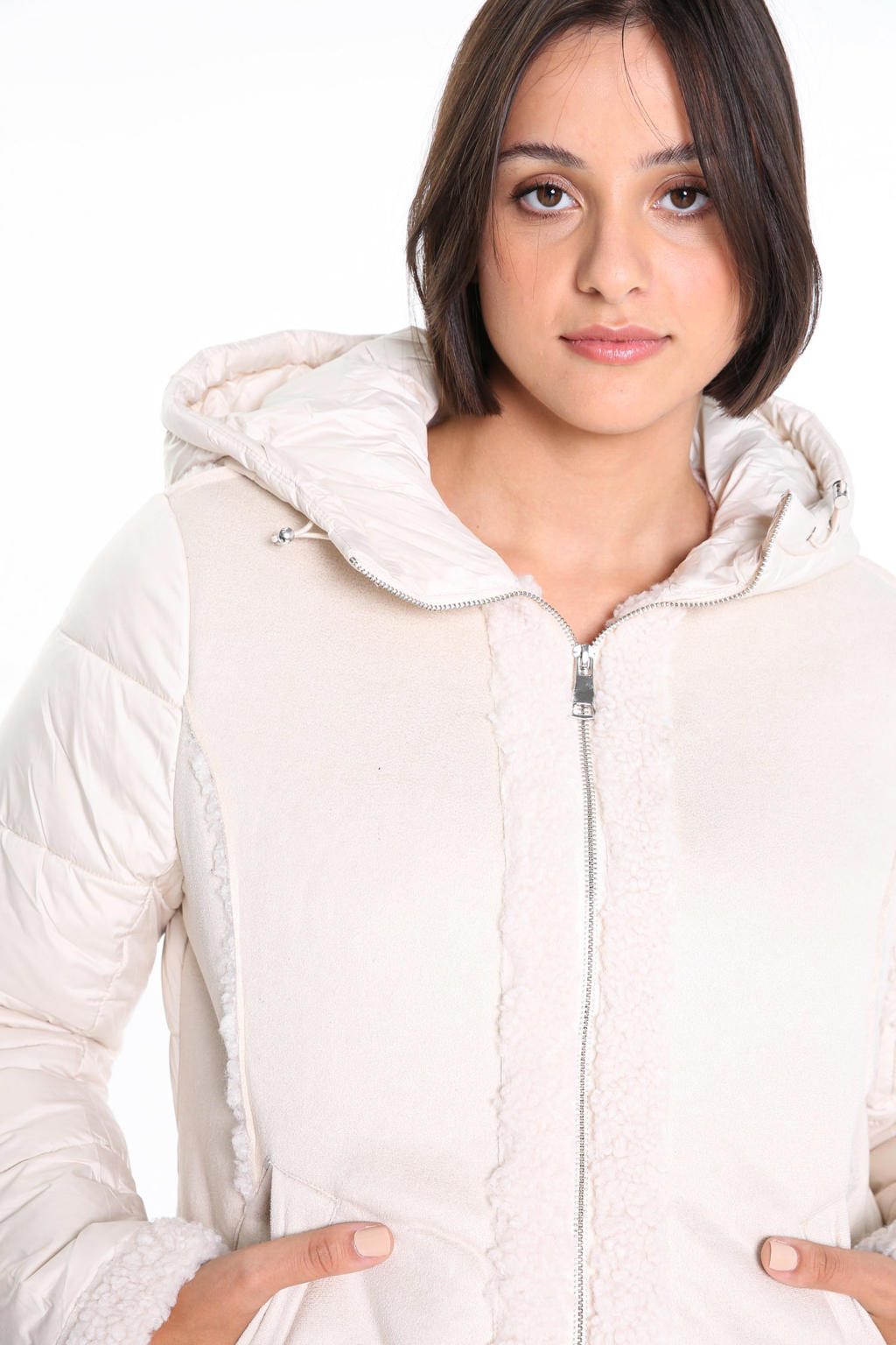 Cassis gewatteerde jas beige kopen? | Morgen in huis | wehkamp