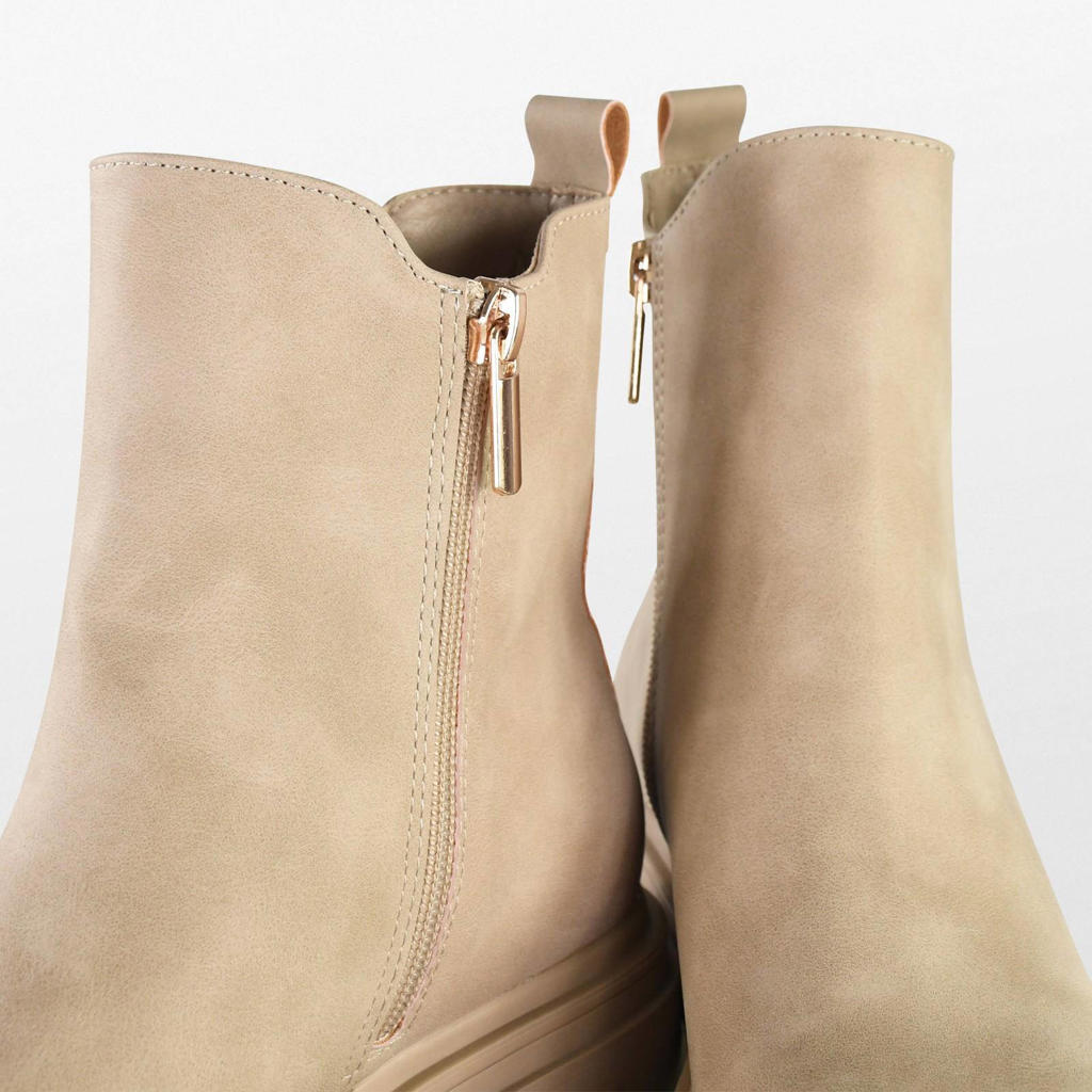 POSH by Poelman Lot chelsea boots beige | wehkamp