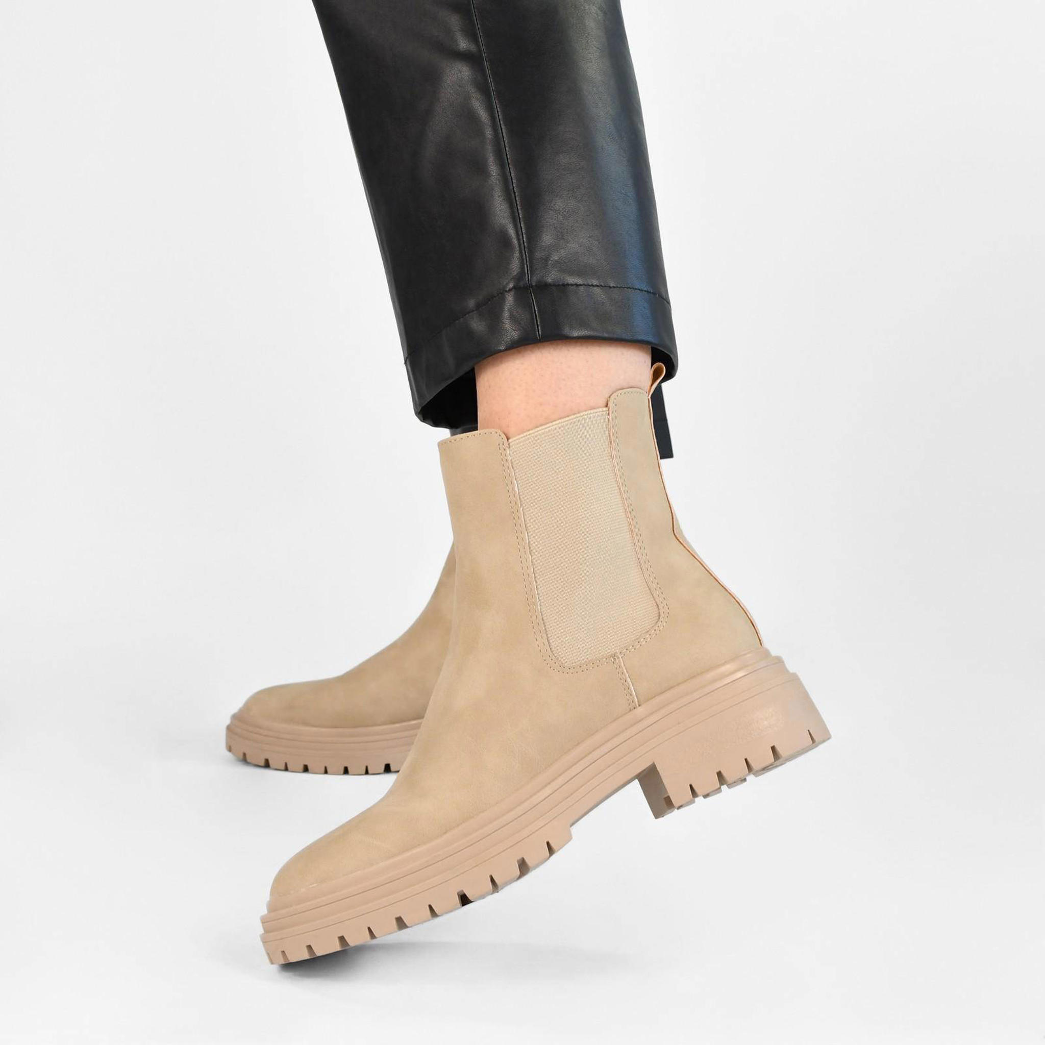 POSH by Poelman Lot chelsea boots beige | wehkamp