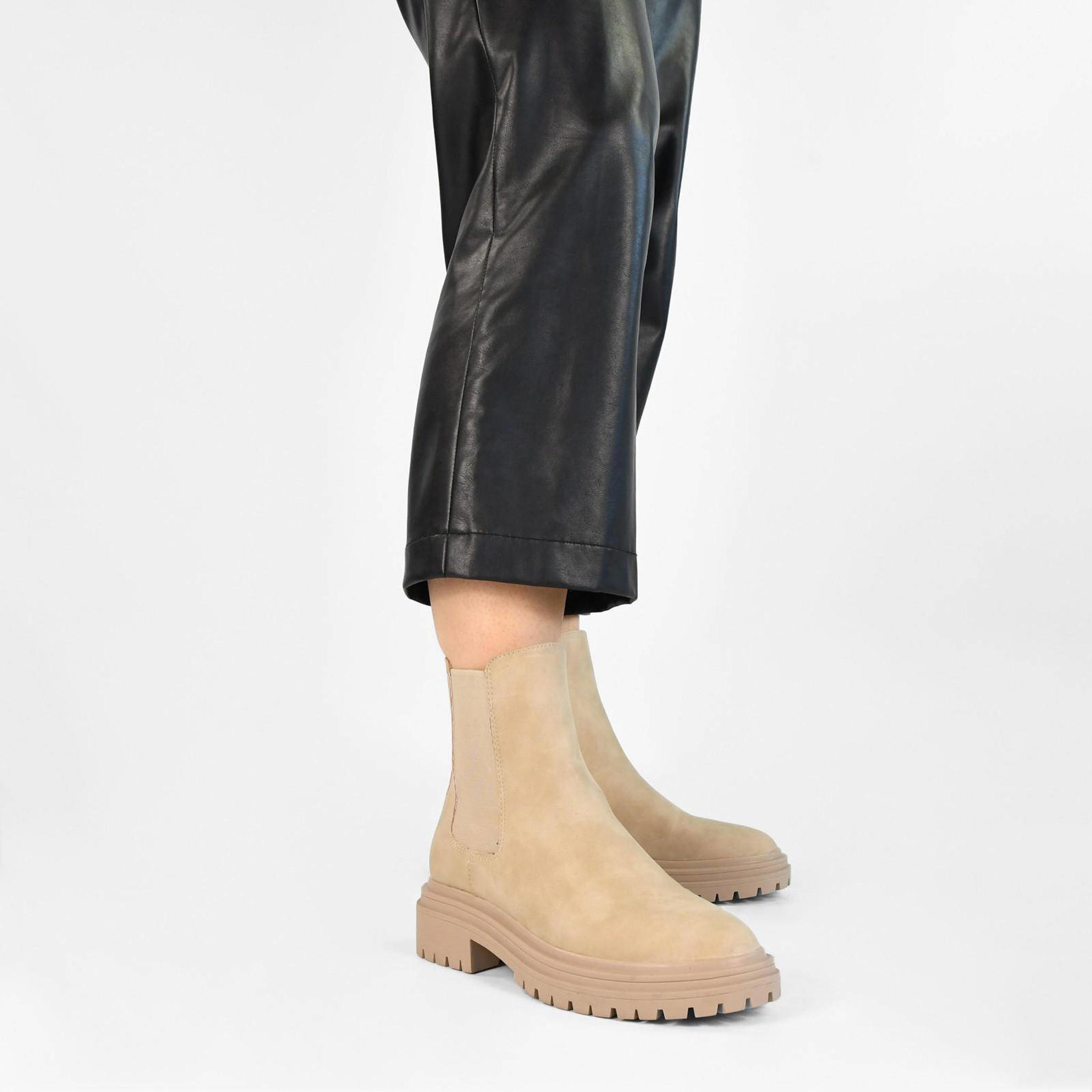 POSH by Poelman Lot chelsea boots beige | wehkamp