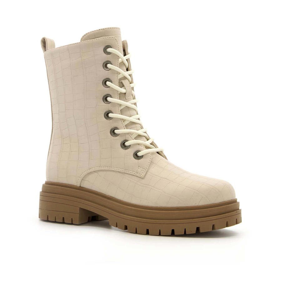 Beige veterboots voor dames online kopen? | Wehkamp