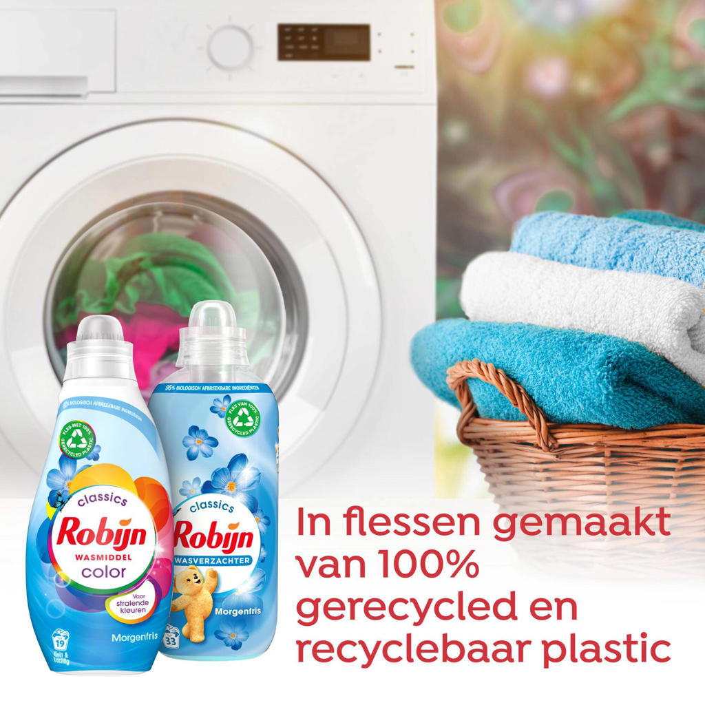 Robijn Perfect Match wasmiddel en wasverzachter pakket - Morgenfris ...
