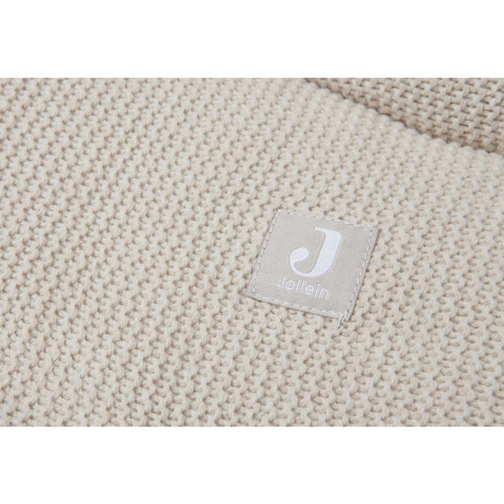 Jollein boxkleed Basic Knit rond 95cm Nougat | wehkamp