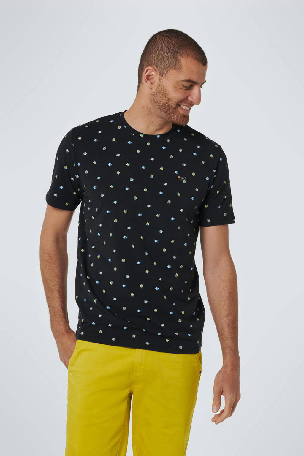 No Excess T-shirt met all over print black | wehkamp