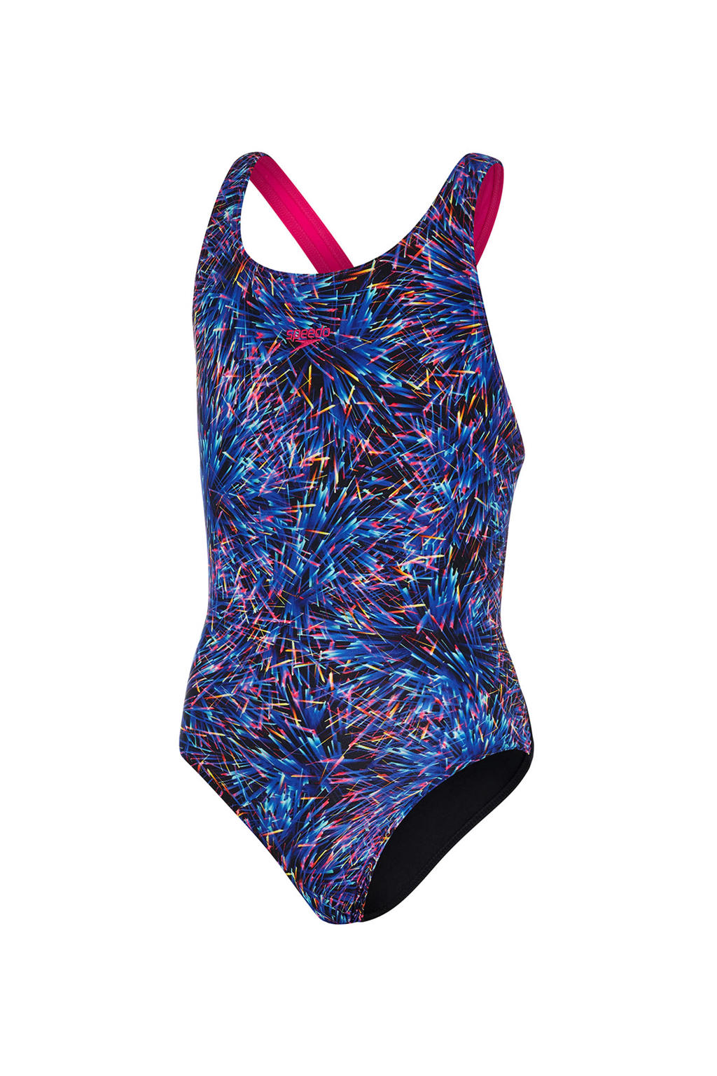 Speedo Endurance+ sportbadpak Leader blauw/zwart/roze | wehkamp