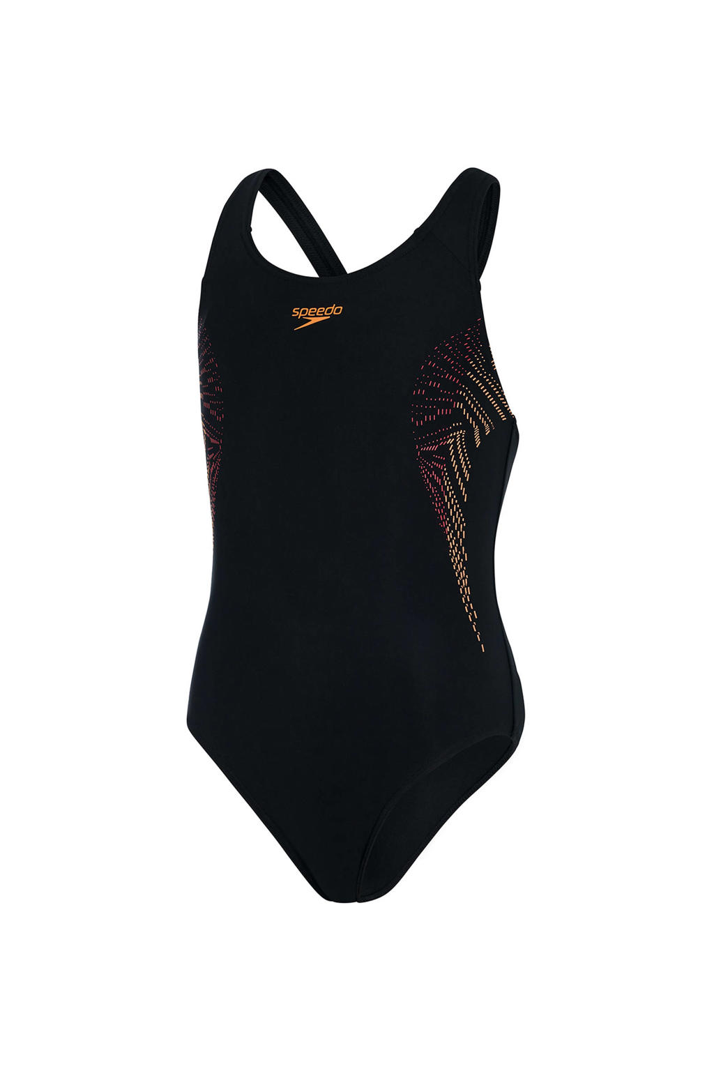 Speedo Endurance10 sportbadpak Muscleback zwart/oranje | wehkamp