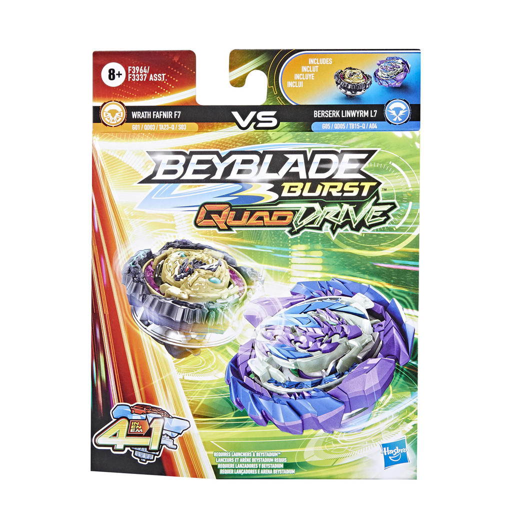 Beyblade Quad Drive Wrath Fafnir en Berserk Linwyrm Duopack | wehkamp