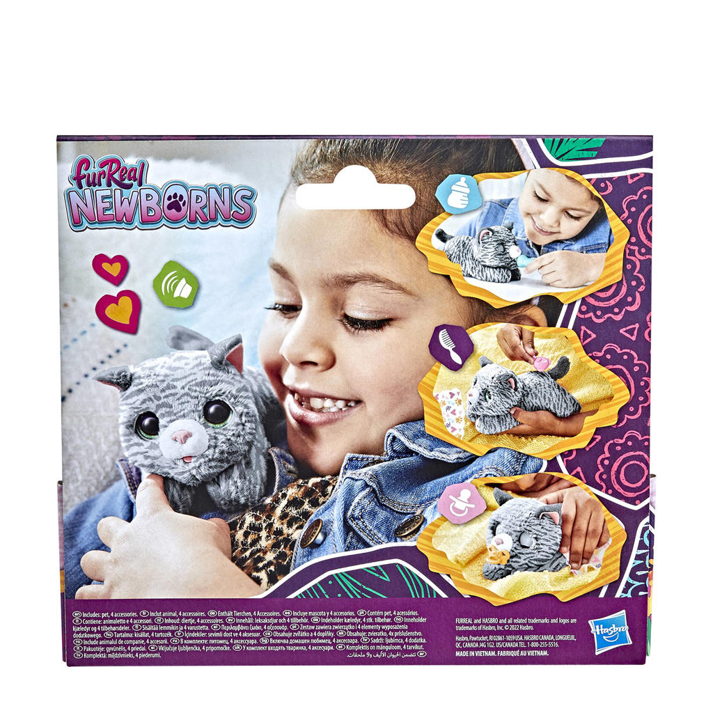 FurReal Friends Newborns Kitty interactieve knuffel | wehkamp