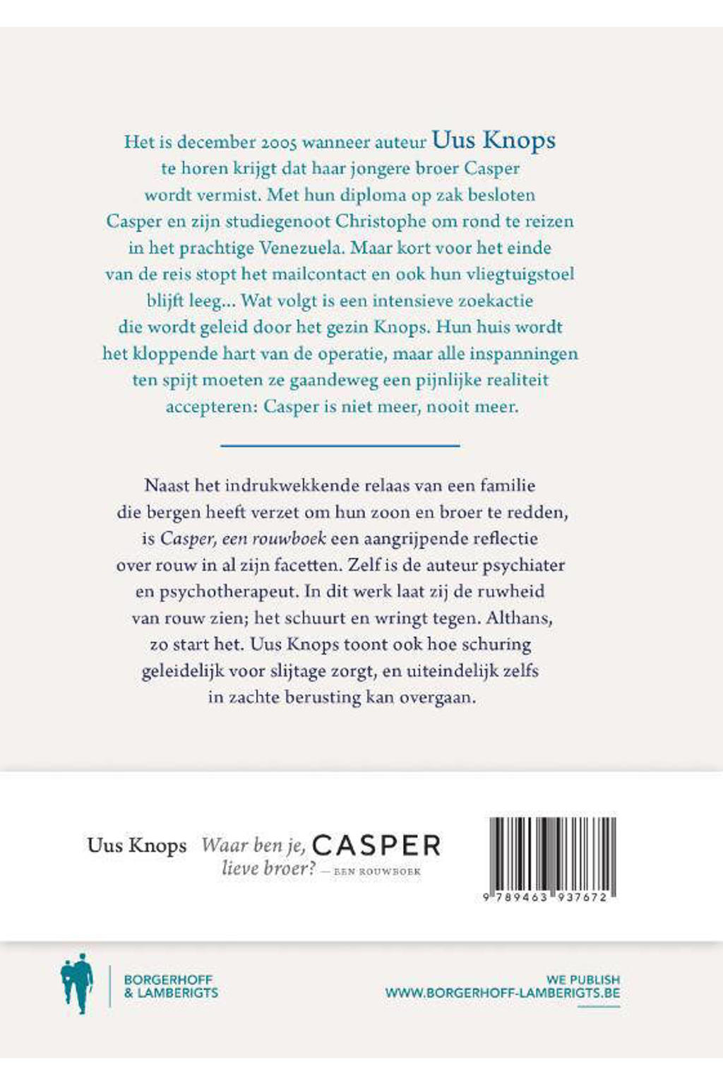 Casper, een rouwboek - Uus Knops | wehkamp