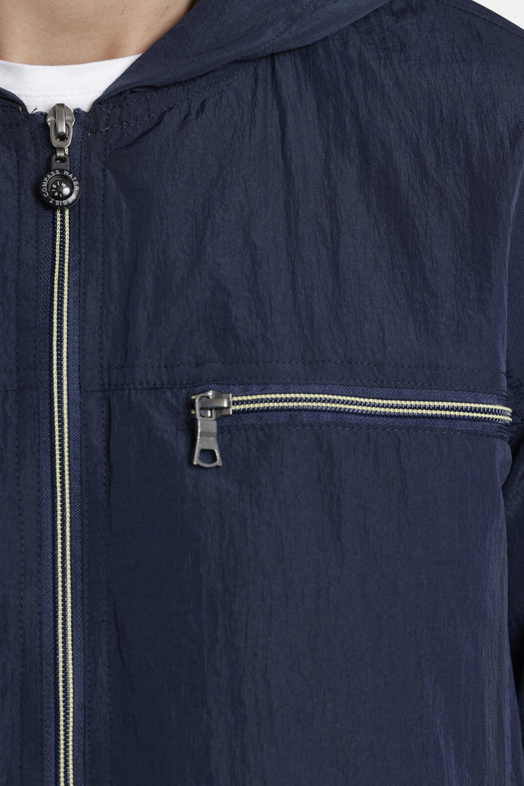 Jan Vanderstorm zomerjas ROLAF Plus Size met patches donkerblauw | wehkamp