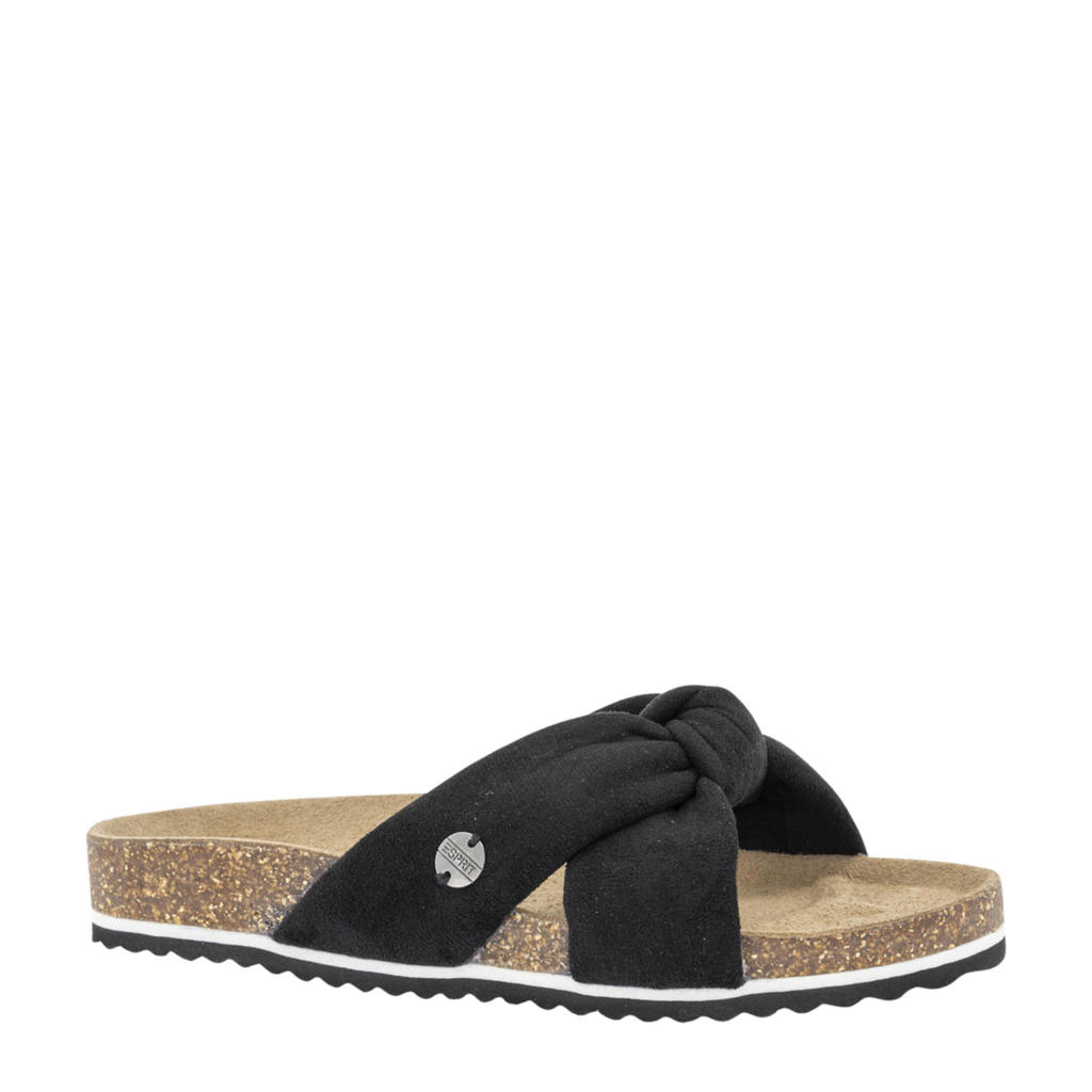 ESPRIT slippers zwart kopen? | Morgen in huis | wehkamp