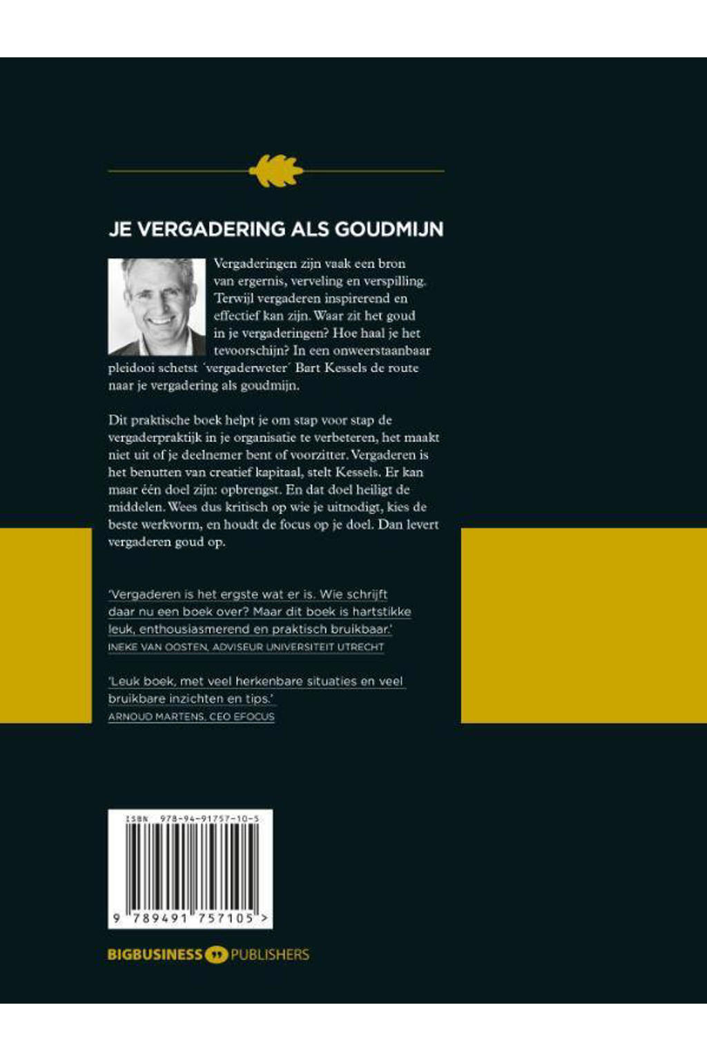 Bart Kessels Je vergadering als goudmijn | wehkamp